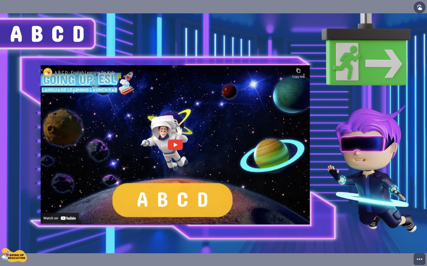 Upgraded Interactive English Alphabet Lessons - Going Up ESL